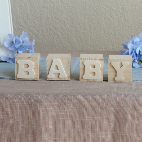 Small Wooden Baby Blocks - Gifts and Party Stuff